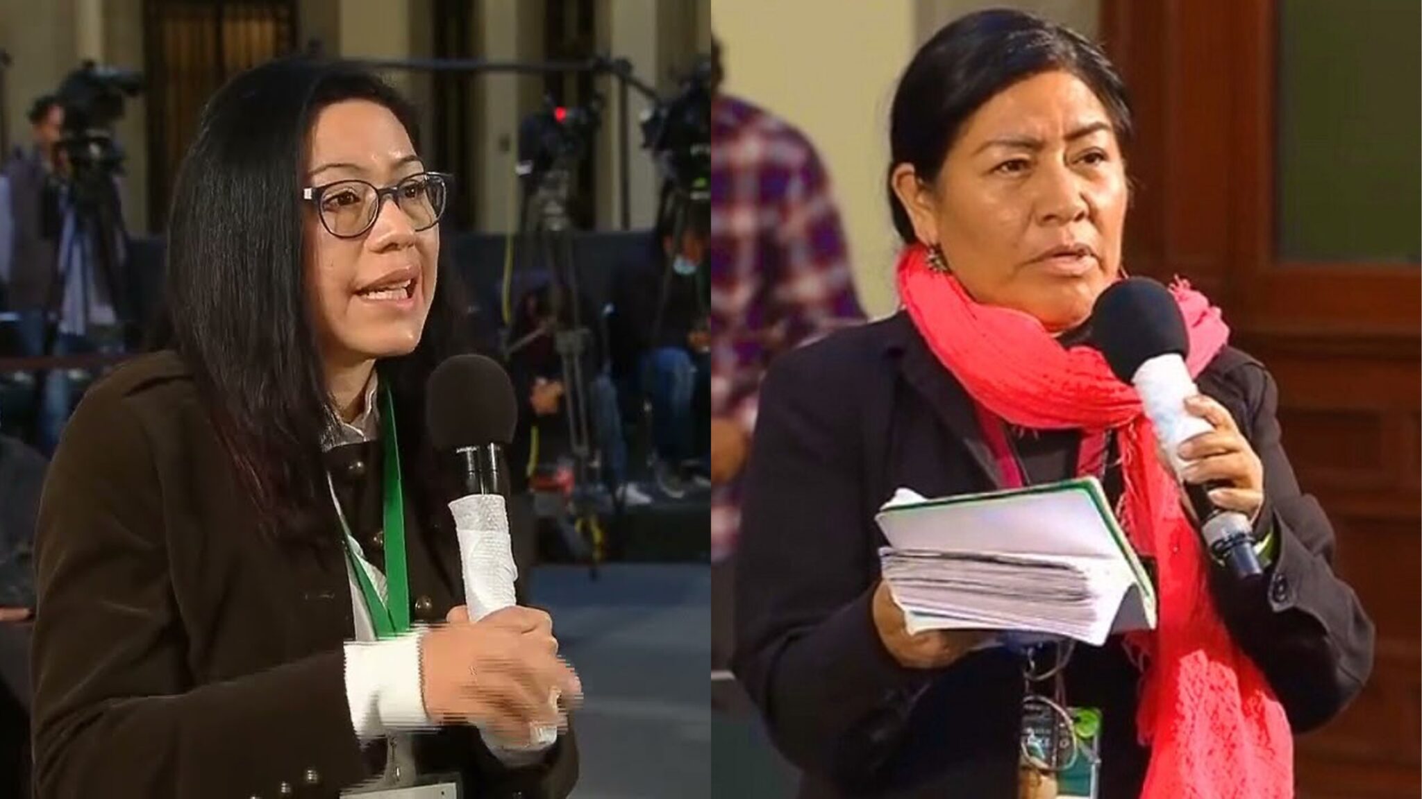 ¡Clases de periodismo en la mañanera! Nancy Flores de Contralínea deja ...