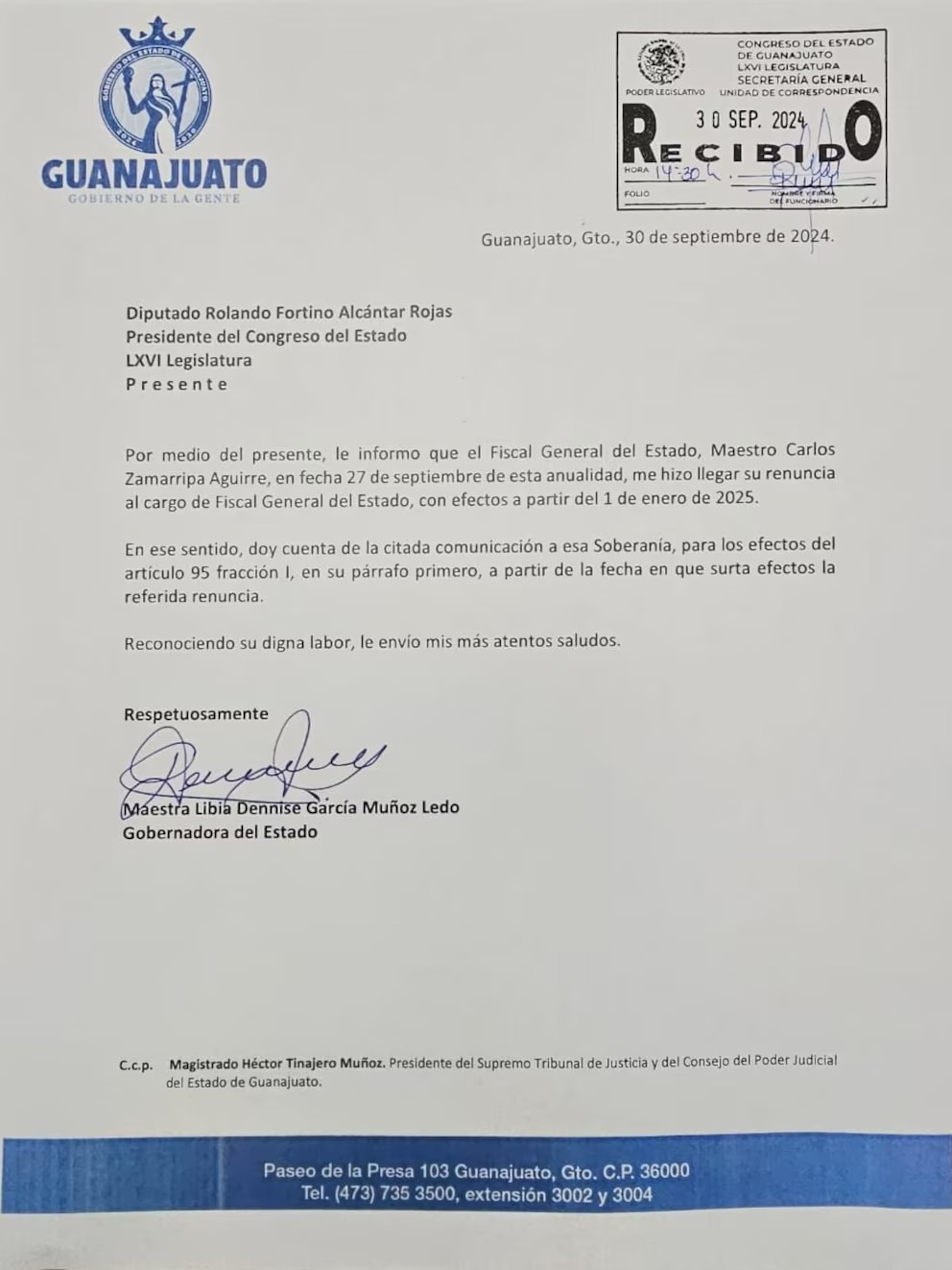 Carlos Zamarripa renuncia como fiscal de Guanajuato