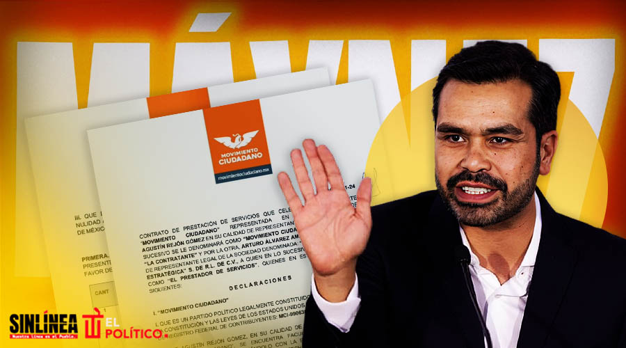 Máynez usa a MC para promover su imagen con empresa fantasma